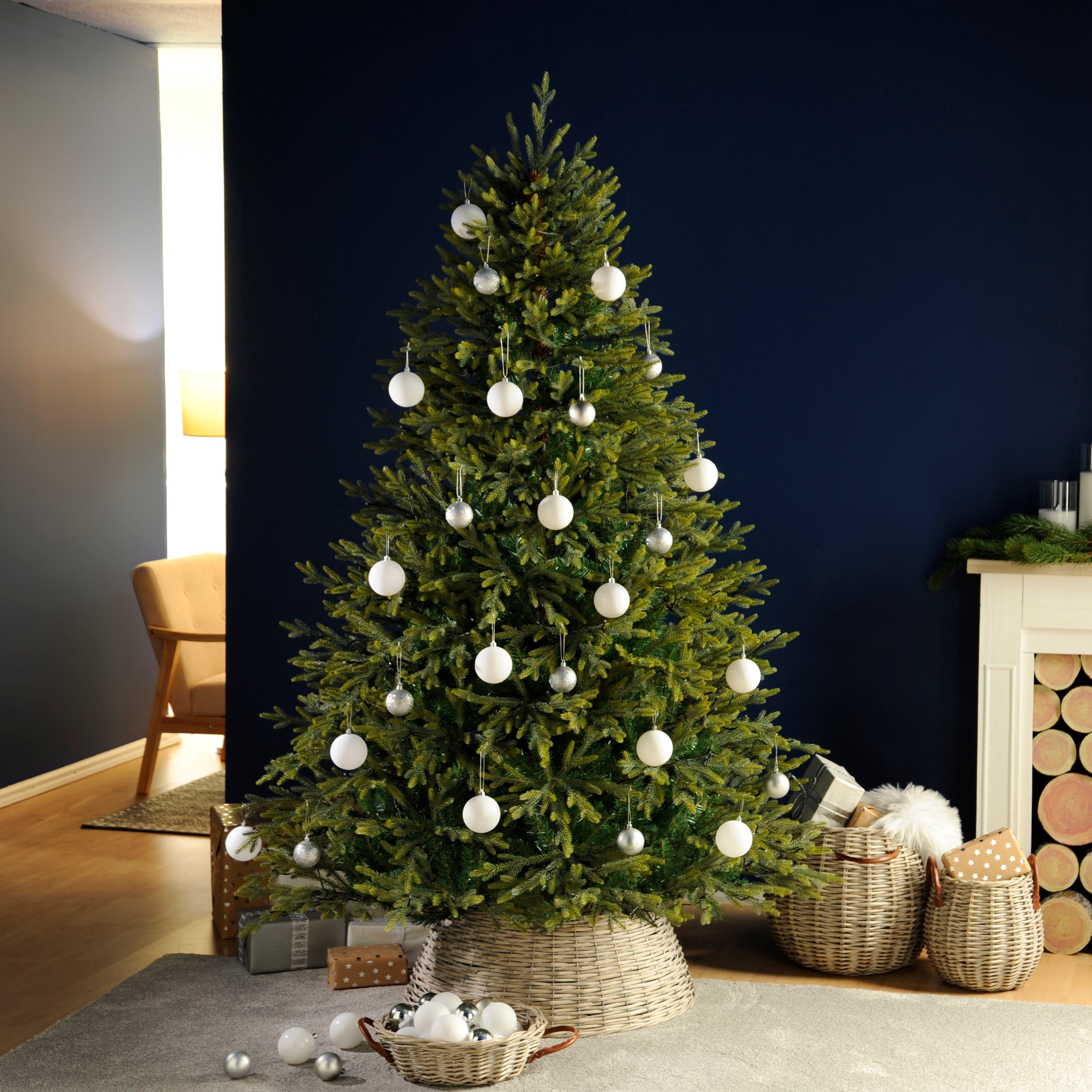 Festive Rocky Mountain Pine Christmas Tree - 6ft/180cm – Trowell Garden ...