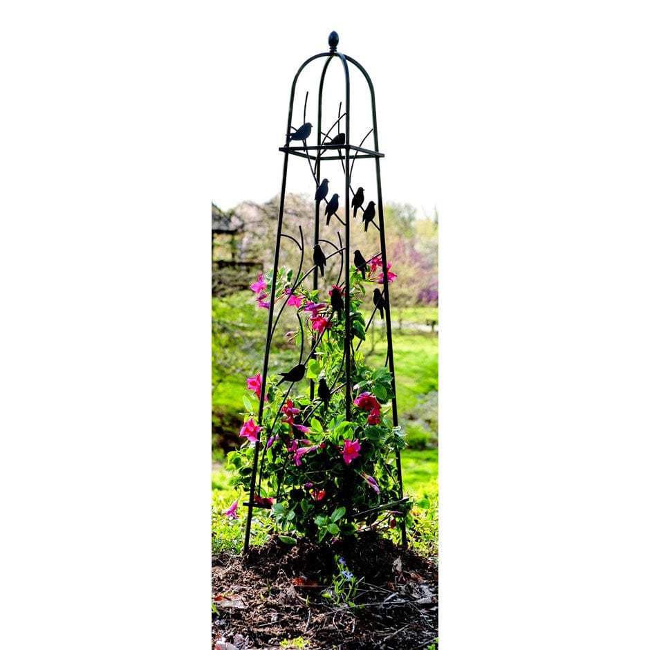 Panacea Perching Birds Obelisk – Trowell Garden Centre