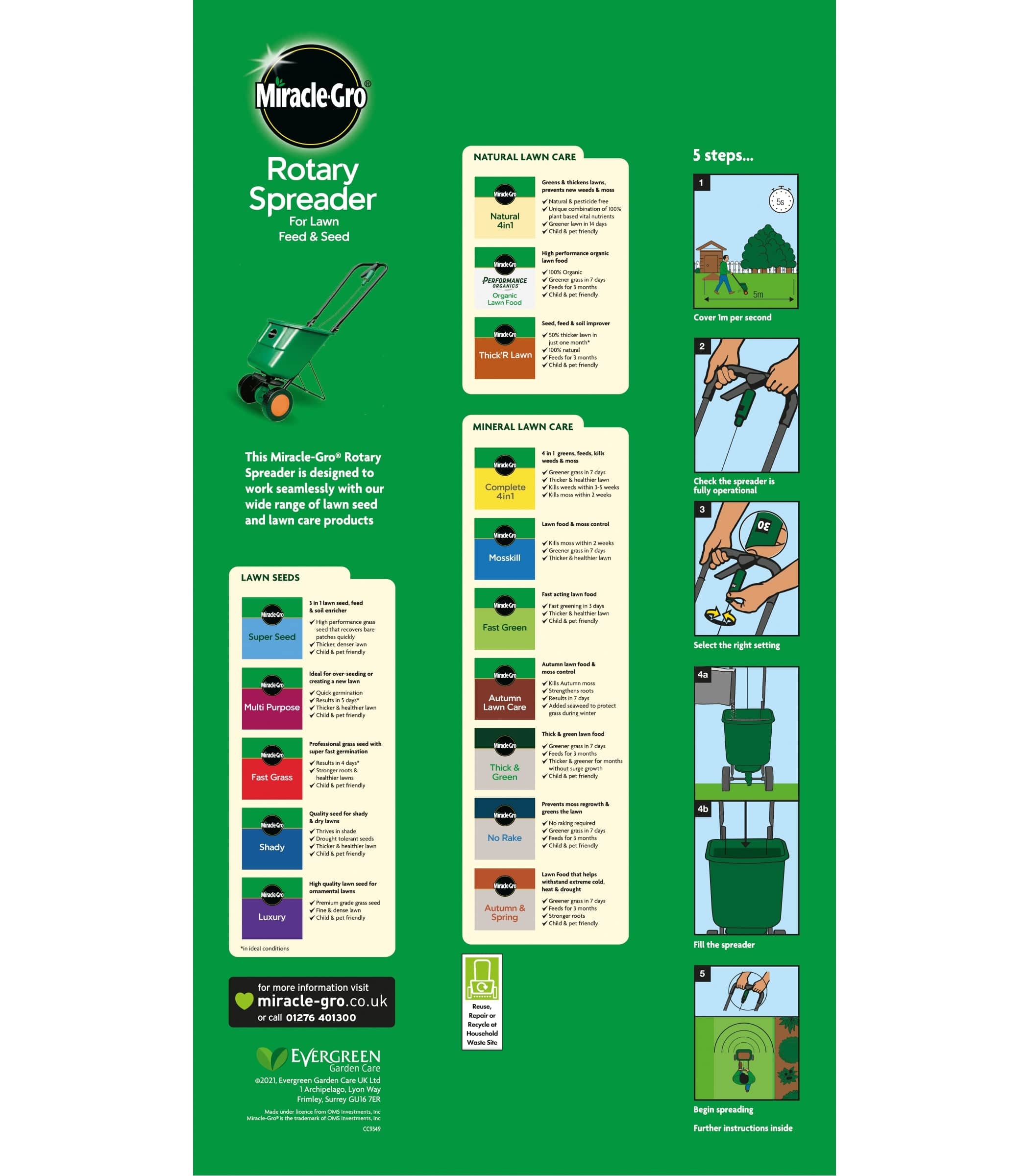 Scotts Easygreen Rotary Lawn Spreader | Rotary Spreaders – Trowell ...