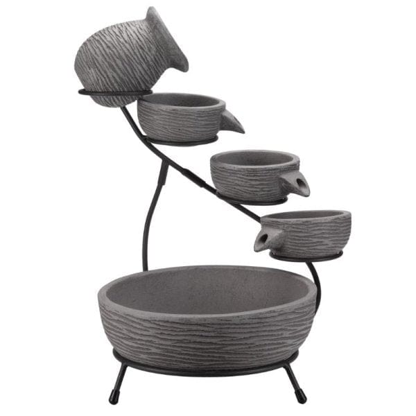 Poseidon Cascade Solar Water Feature – Trowell Garden Centre