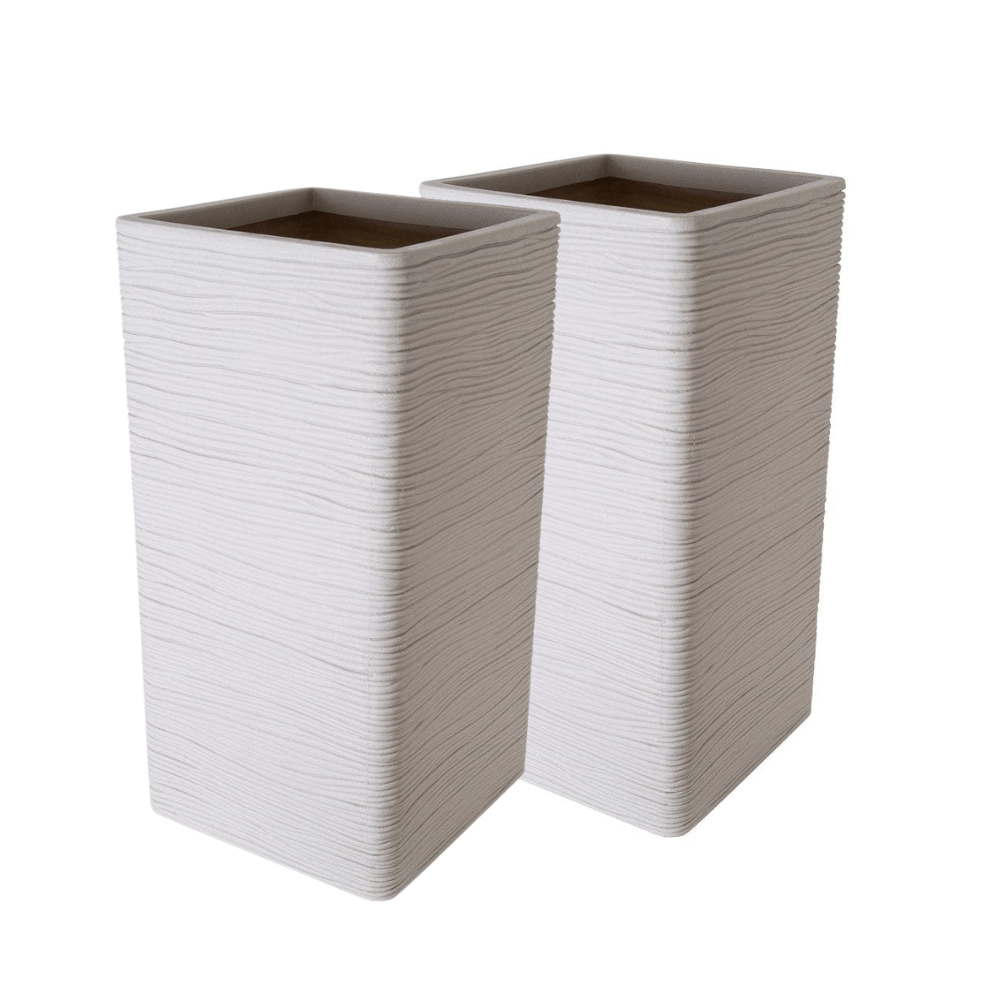 Strata 60cm Amalfi Tall Column Planter - Stone – Trowell Garden Centre