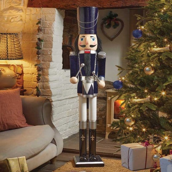 Three Kings Nutcracker Giga Navy and Silver – Trowell Garden Centre