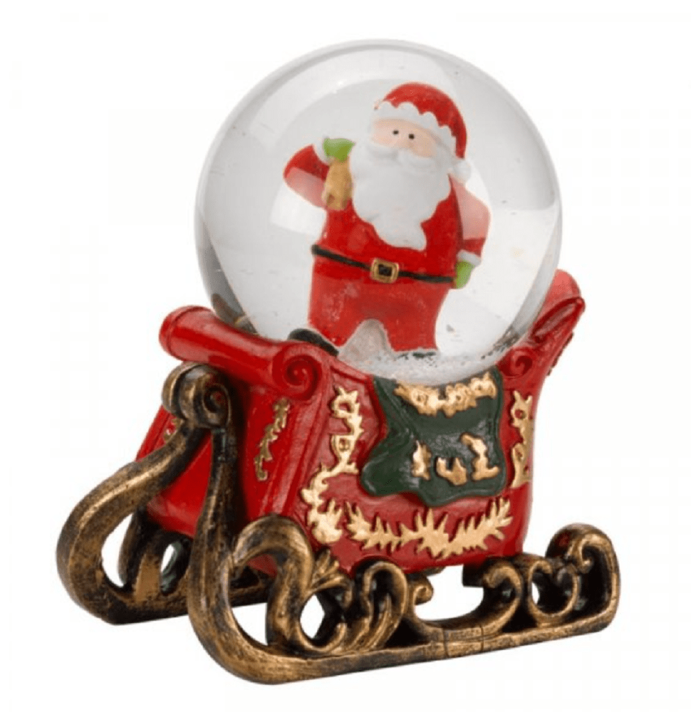 Three Kings Santa's Sleigh Snow Spheres 8cm – Trowell Garden Centre