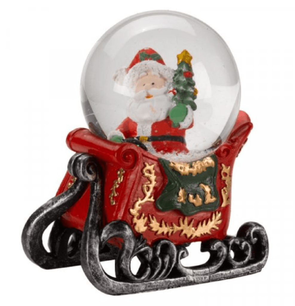 Three Kings Santa's Sleigh Snow Spheres 8cm – Trowell Garden Centre