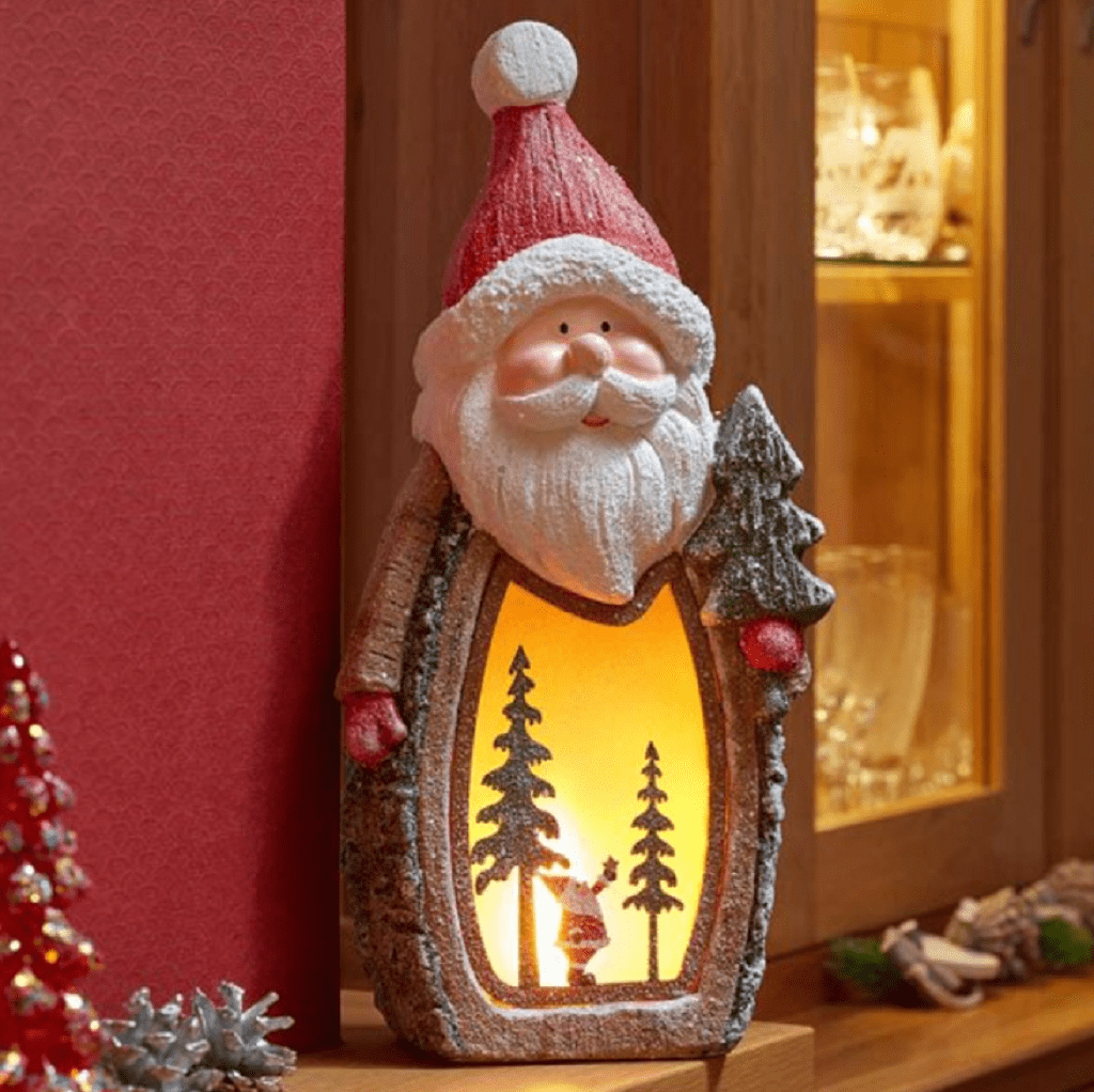 Three Kings Woodsman SantaGlow Decoration – Trowell Garden Centre