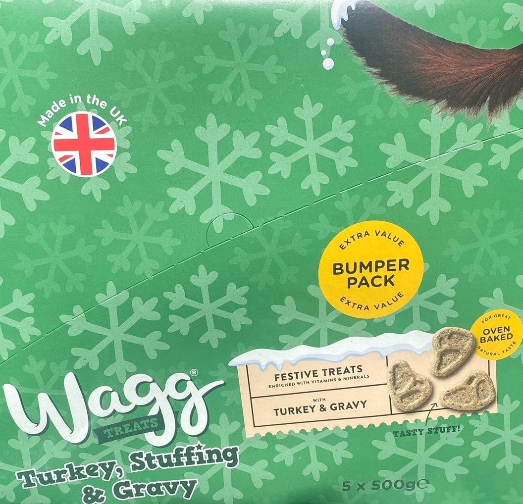 Wagg Dog Treats Turkey, Stuffing and Gravy 500g – Trowell Garden Centre
