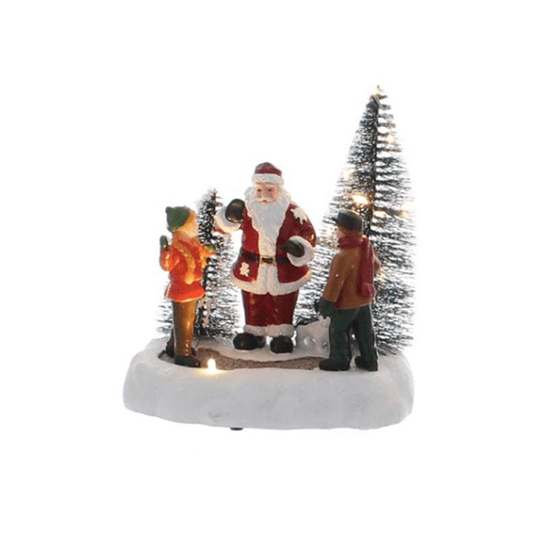 Festive Christmas Lit Santa Scene – Trowell Garden Centre