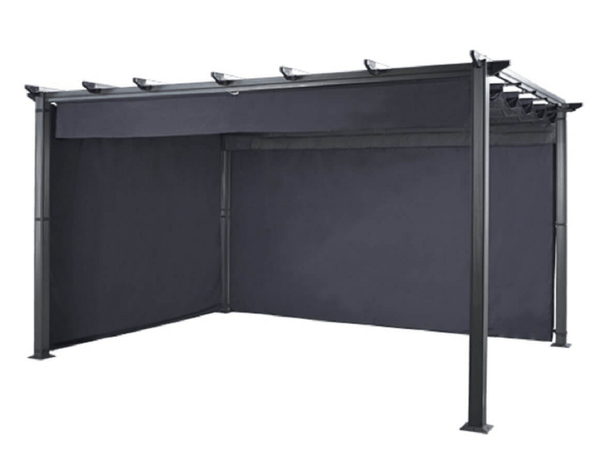 Hartman Roma Pergola Curtain Pack Grey 4x3m – Trowell Garden Centre