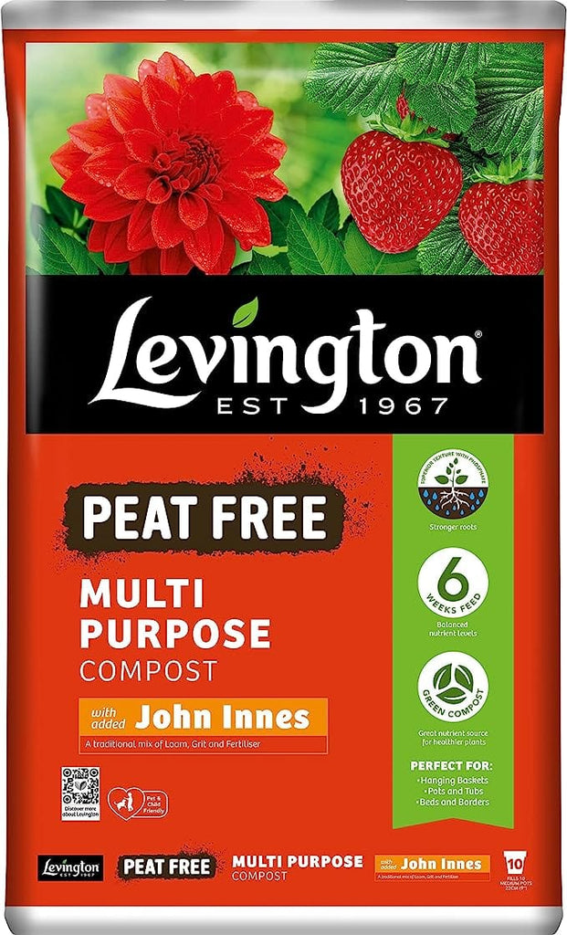 Levington Multipurpose Compost Peat Free with added John Innes ...
