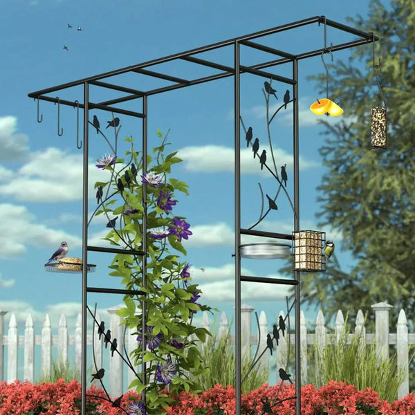 Panacea Garden Arch and Bird Feeding Station 10 Piece – Trowell Garden ...