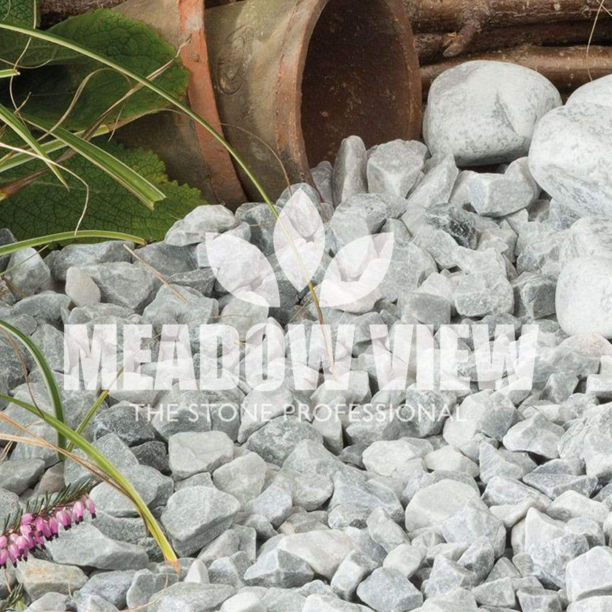 Meadow View Premier Ice Blue Chippings 20mm – Trowell Garden Centre