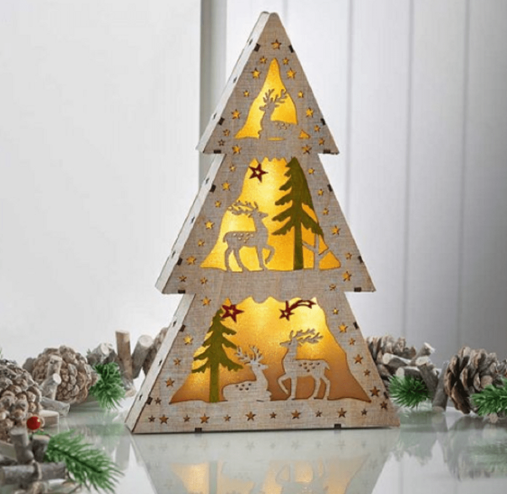 Three Kings Christmas InLit Silhouette Spruce – Trowell Garden Centre