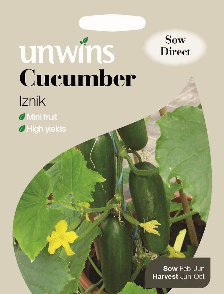 Unwins Mini Cucumber Iznik F1 Seeds – Trowell Garden Centre
