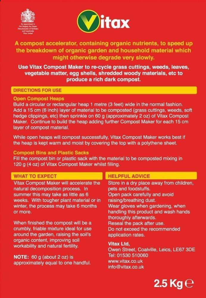 Vitax Compost Maker 2.5kg – Trowell Garden Centre