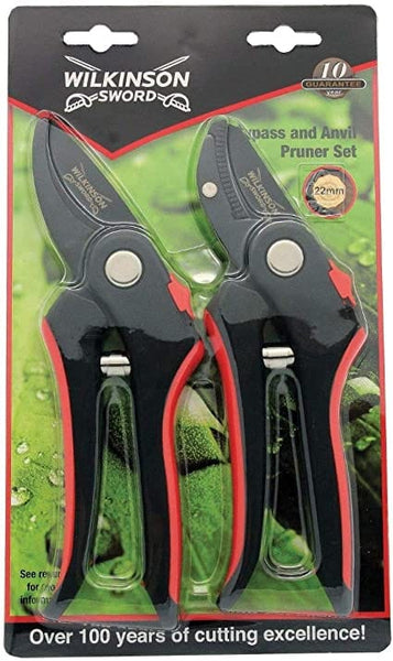 Wilkinson Sword Anvil and Bypass Pruner set – Trowell Garden Centre
